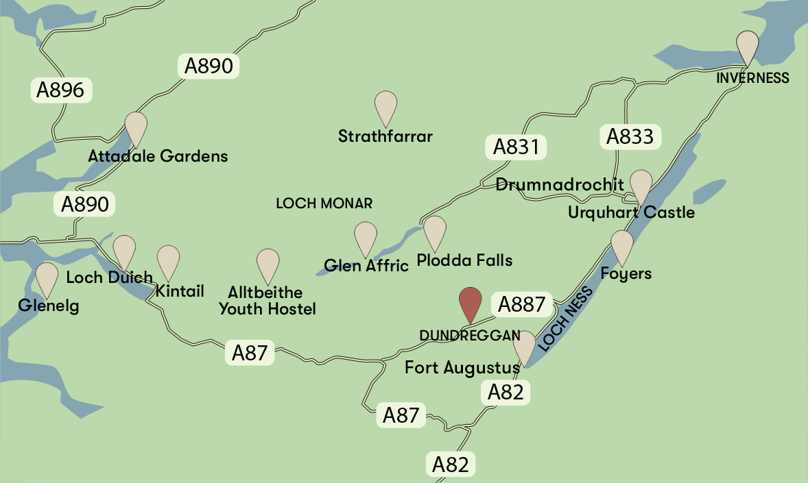 Directions - Dundreggan Rewilding Centre